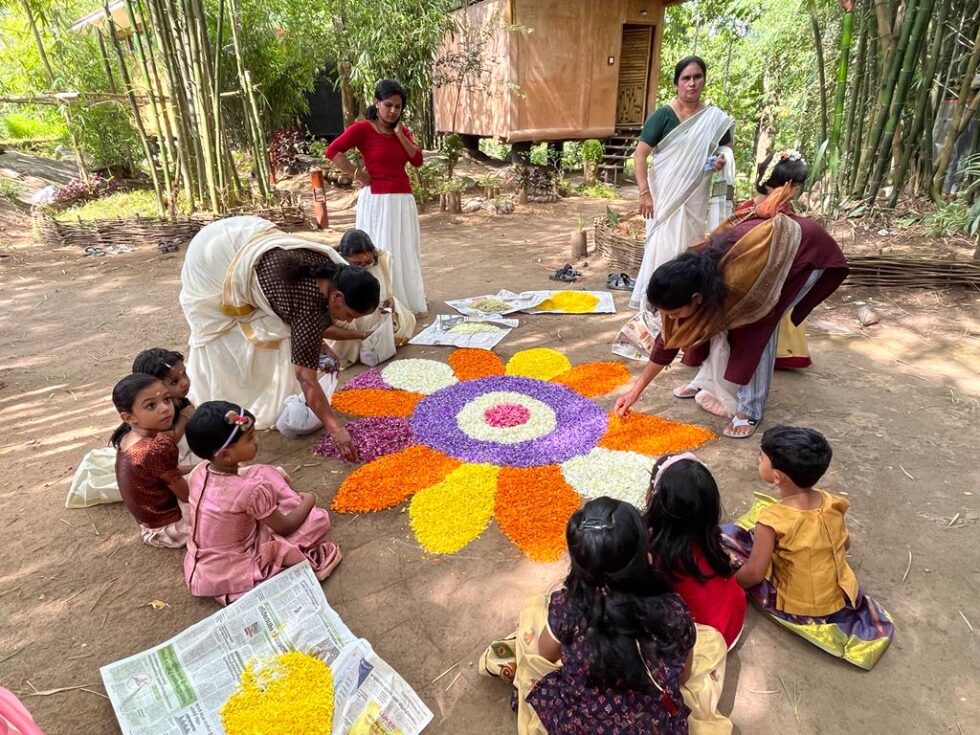 Onam celebration with children | Uravu Eco Links